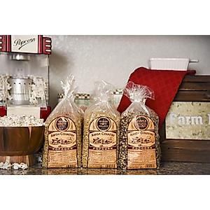 Amish Country Popcorn | Variety Bundles | 3-2 lb Bags | Medium White - Baby White - Purple Popcorn Kernels | Old Fashioned, Non-GMO and Gluten Free