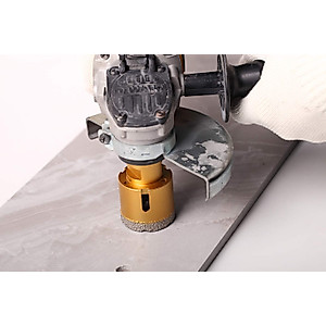 ABLE Vacuum brazed Diamond Dry Drilling bits Core bits with 5/8-11 for Porcelain Tile Granite Marble Stone Masonry Brick Medium Set(20/35/40/43/50/68mm)