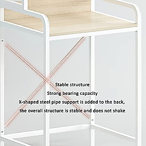 BKGDO Washer Storage Frames Floor Standing for Over Toilet,Thickened Carbon Steel Frame Washinghine Shelf,Drum Washinghine Rack,Space Helper for Bathroom/177Cm/Black/177Cm