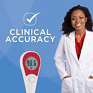 Healthwise Digital Thermometer | 8-Second Readout | Jumbo Backlit Display | Flexible Tip