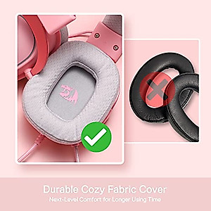 Redragon H510 Zeus-X RGB Pink Wired Gaming Headset - 7.1 Surround Sound - 53MM Audio Drivers in Memory Foam Ear Pads w/Durable Fabric Cover- Multi Platforms Headphone - USB Powered for PC/PS4/NS