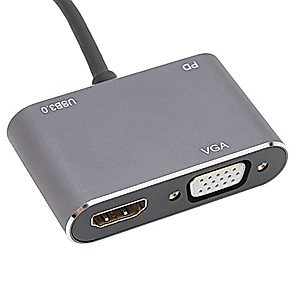 USB Hub, 4 in 1 Adapter High Definition 5 Gbps Metal Easy to Use for Laptops for Phones for Keyboard for Mouse