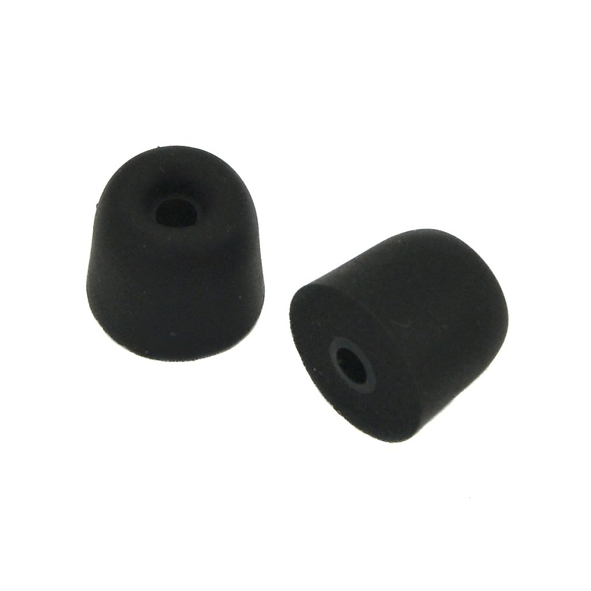 6 Packs(12 Pieces) in-Ear Monitor Replacement Memory Foam Tips 3mm Earplugs Earbud Cover for Balanced Armatured Headphone T-100(Medium, Black)