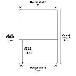 STORE SMART - Orange-Back Auto Insurance & ID Card Holders - 25 Pack - RFS20-O25