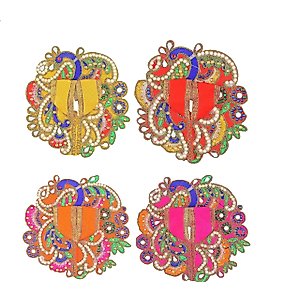 Craftsman Laddu Gopal Dress 2 Pcs Set Bal Gopal Poshak Thakurji Handmade Dress for Home and Temple. (Idol Size 0).