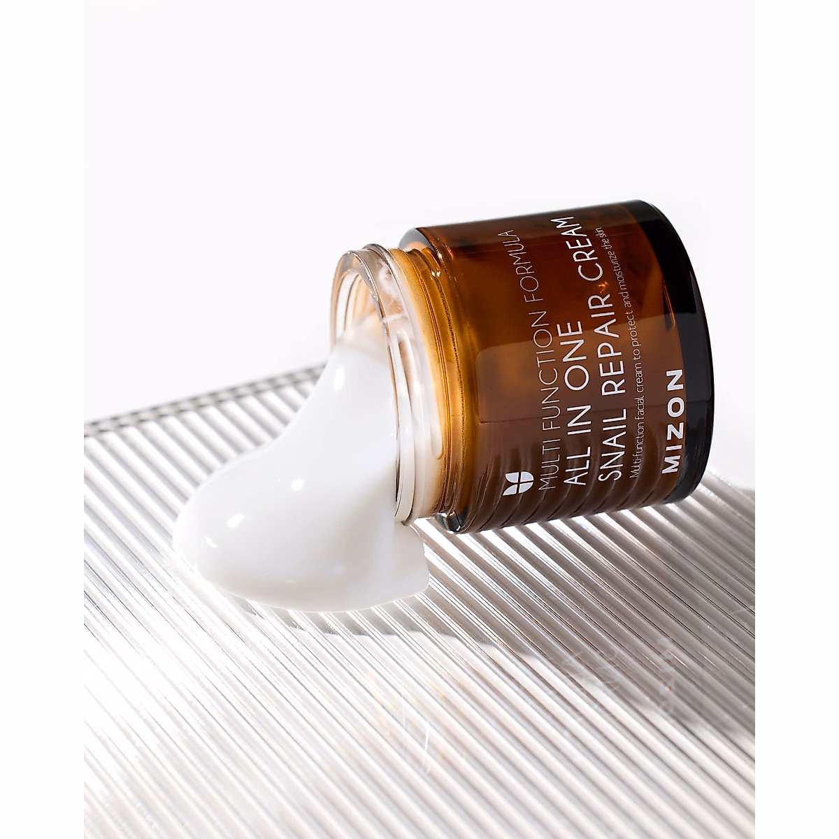 MIZON All in One Snail Repair Cream and Snail Repair Intensive Ampoule Korean Skincare Set