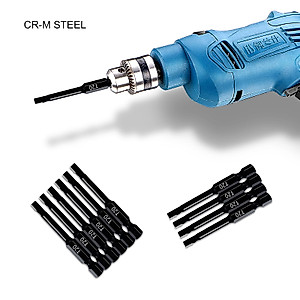 T25 Torx Bits (24 Pack - 2 Inch Impact Grade) 6 Point Torx Star Bit with Hex Shank - Hardened CRM Steel Alloy - Case Included