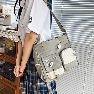 Phaoullzon Crossbody Cute Bag for Teens Kawaii Messenger Purse Nylon Shoulder Bags