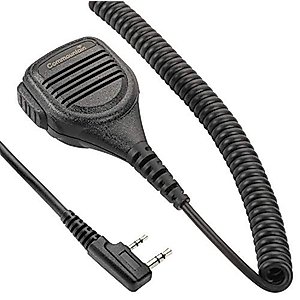 Heavy Speaker Mic with Reinforced Cable for Kenwood Radios NX-220 NX-320 TK-2160 TK-2170 TK-2212 TK-2302 TK-2312 TK-2360 TK-2402 TK-3160 TK-3170 TK-3230 TK-3312 TK-3360 TK-3402, Shoulder Microphone