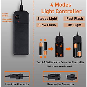 Diximus Halloween Masks - Fox Drift Mask - LED mask - Light up Mask for Halloween Cosplay Game Party Props – Mask for Man Woman Boys Girls Red White