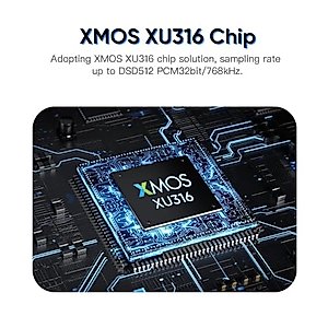 SMSL PO100 PRO MQA DDC XMOS XU316 Digital to Analog Audio Converter Type-C USB Input IIS/Optical/Coaxial Output Mini Portable USB Interface Converter for Phone/TV/PS3/PS4/PS5