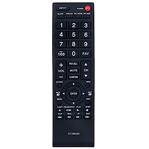 New CT-90325 Remote Compatible with Toshiba TV 40E200UM 40E210U 40E220U 40FT1 40FT1U 40FT2U 40FT2U1 40SL412 40SL412U 46G310U 46SL412U 55G310U 55G310U1 55HT1 55HT1U 22AV600U 19AV600U 32E200U