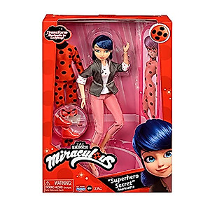Miraculous Cat Ladybug Superhero Secret Marinette with Ladybug Fashion Outfit by Playmates Toys