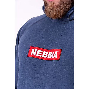 NEBBIA Red Label Hoodie 149 Dark Blue