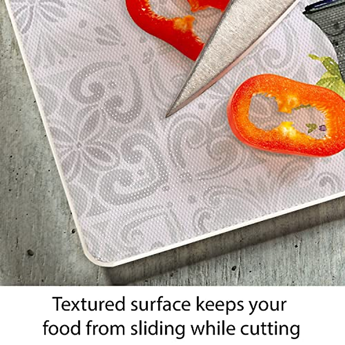 CounterArt Watercolor Lemons 3mm Heat Tolerant Tempered Glass Cutting Board 10” x 8” Manufactured in the USA Dishwasher Safe