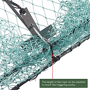 Bird Trap Outdoor Hunting Trap Bird Nets Camping Hunting Cage Tools Cage Trap,Sturdy Upgraded Version of The Breeding Hunting Animal Traps for Birds Pigeons Chinken Duck Pheasant (18x20 inches)