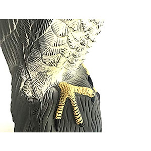 YOFIT Bird Scarecrow Fake Horned Hawk Decoy,Bird Repellent Garden Protectors, Natural Enemy Pest Deterrent Scarecrow