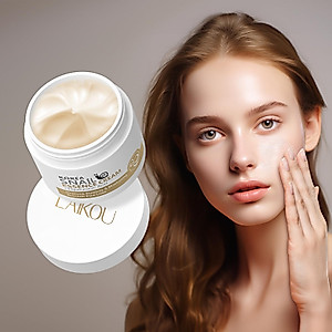 LAIKOU Snail Essence Face Cream Moisturizing Acne Scar Removal Cream Improve Skin Nourishing Collagen Essence Cream for Improve Damaged Skin