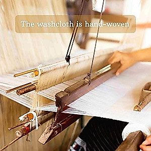 Ecosilky 3-Pack Organic Washcloth, 100% Raw Mulberry Silk, Natural, No Dyeing, Free-Chemical, Soft Face Towel , Fast Drying, Extra Absorbent,13" x 13"