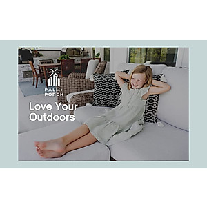 Palm and Porch - Boho Outdoor Pillow Covers - 20x20 Set of 2 - Woven Water Resistant Outdoor Pillows for Patio Furniture - Black and White Outdoor Pillows with Tassels