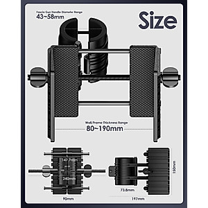 JOJOSEE Massage Gun Holder for Back, Hands Free Percussion Muscle for Self Massage, Compatible with Most Design for Massage Hard-to-Reach Area Holder ONLY