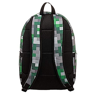 Minecraft Squares Allover Print Backpack Bookbag One Size