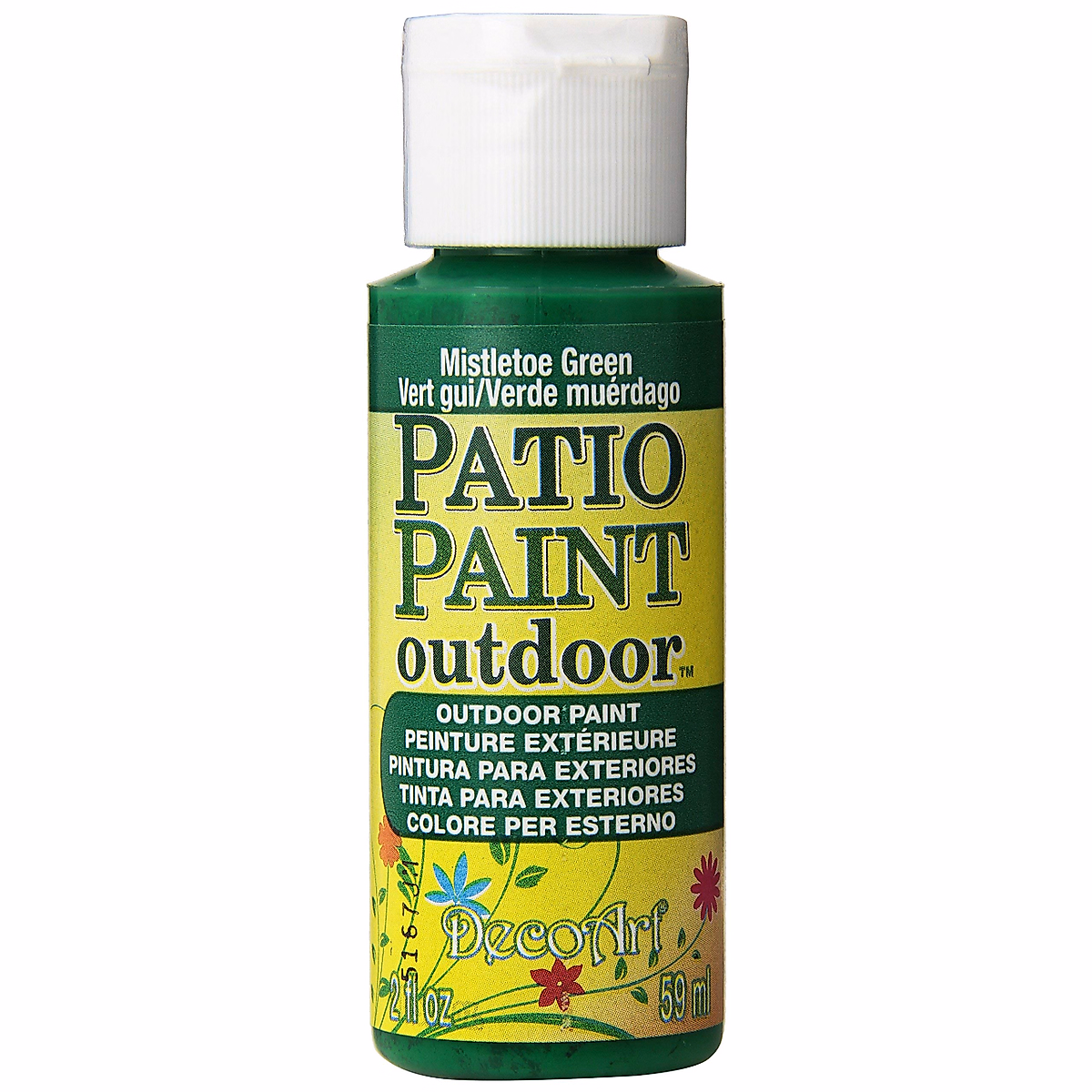 DecoArt DCP46-3 Patio Paint, 2-Ounce, Mistletoe Green