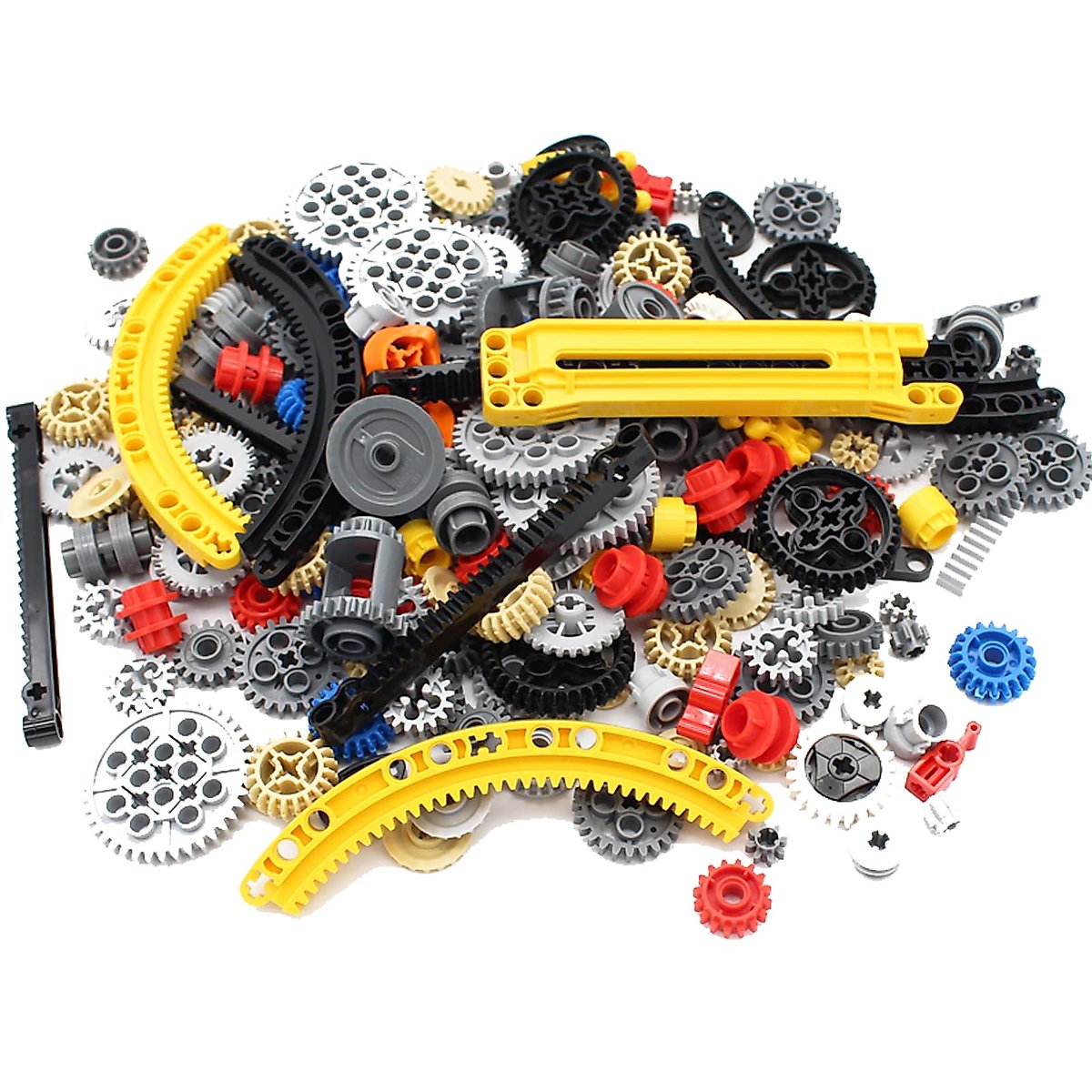 KonHaovF 213PCS Differential Gear Box Set for Technic Series Parts Compatible with Lego Technic Parts, DIY Gears Assortment Pack(Liftarm, Pins, Axles, Connectors) for Technic Building Blocks Set