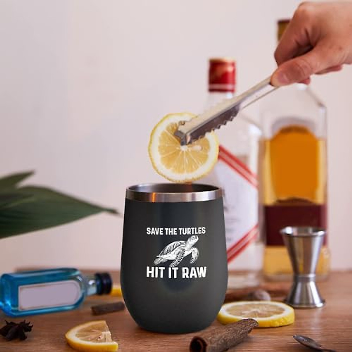 liabiliies save the turtles hit it raw Tumbler with Lid and Straw Insulated Tumbler Stainless Steel Tumblers