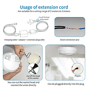 LIZVIE Smoke Detector Camera for Home Security with Night Vision/Fast Charge/Free APP/Remote Control-Portable Security Spy Hidden Cameras, 10000 mAh 1080P Smoke Detector Camera.