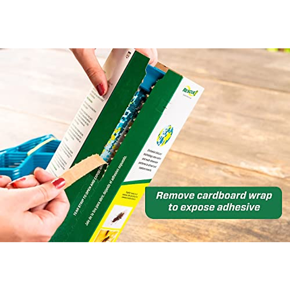 RESCUE! Deck & Patio Fly TrapStik - Odorless, Weather Resistant - 3 Pack