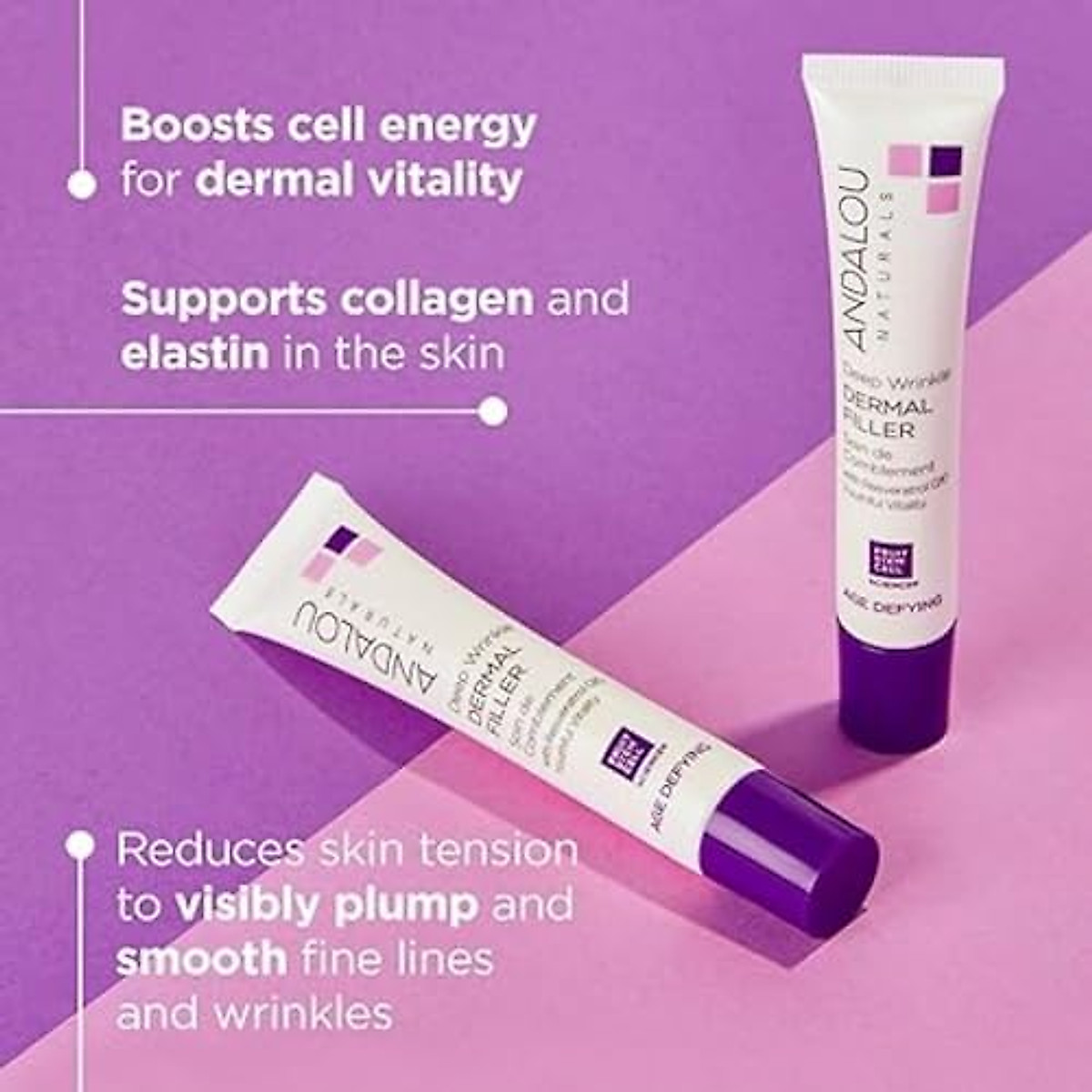 Andalou Naturals Deep Wrinkle Dermal Filler, Aloe Vera, 0.6 Fl Oz