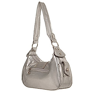 Handbags For All Crown Inspired Classic Hobo Shoulder Handbag