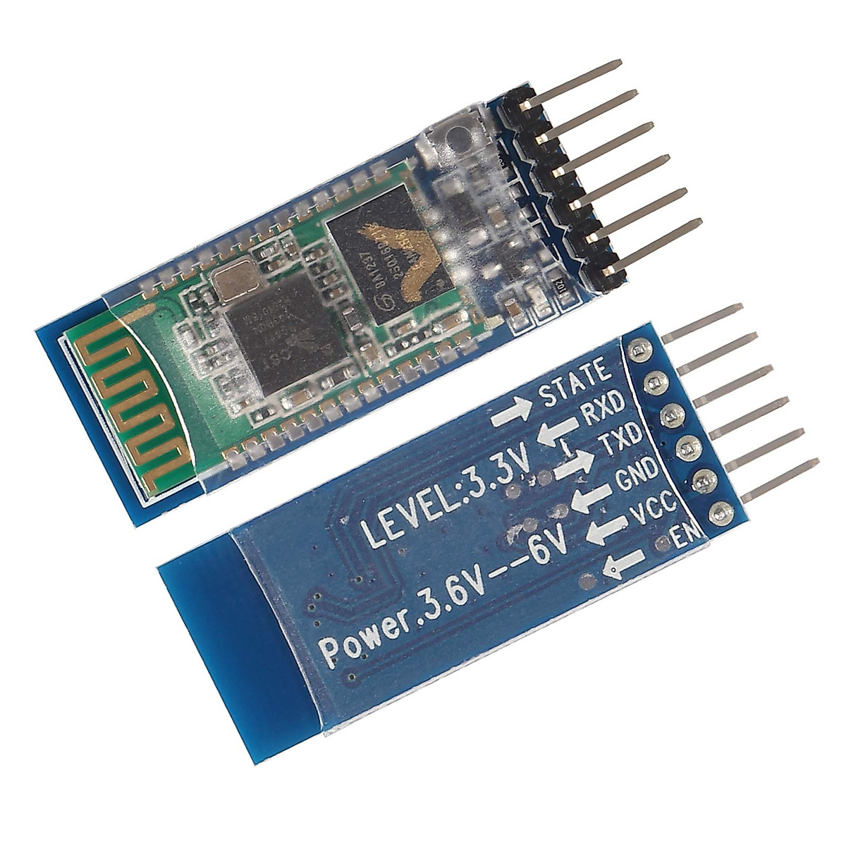 ACEIRMC HC-05 Wireless Bluetooth RF Transceiver Master Slave Integrated Bluetooth Module 6 Pin Wireless Serial Port Communication BT Module for Arduino (3pcs)