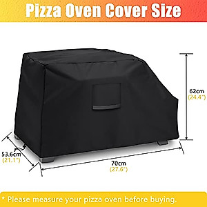 SIRUITON CGC-103 3-in-1 Pizza Oven Grill Cover With Air Vent, (Cover fits CGG-403)