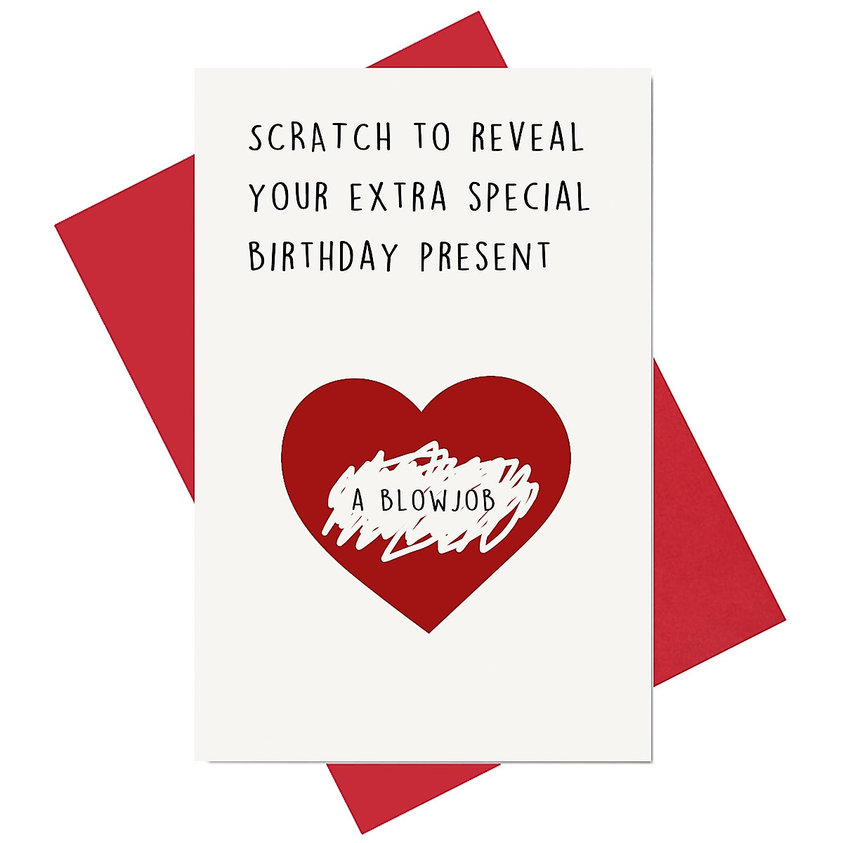 Scratch Birthday Card, Funny Special Birthday Present Interactive Card for Husband Boyfriend Fiance