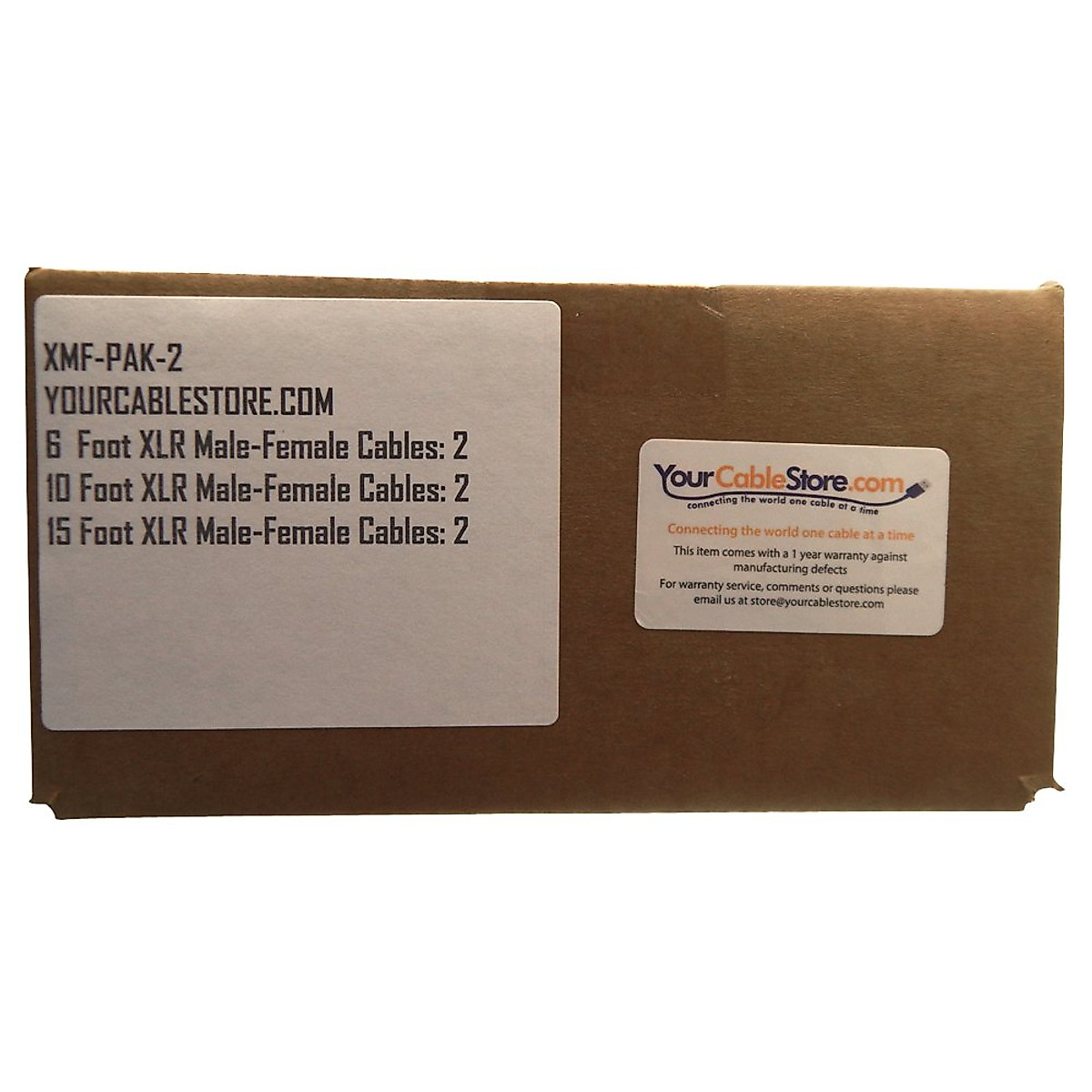 Your Cable Store XLR/Mic Cable Kit Two 6 ft, Two 10 ft and Two 15 Foot XLR Patch Cables