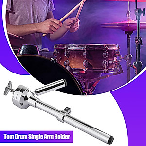 Single Tom Holder Stand Mount Bracket Durable Steel Silver Plated