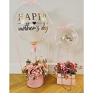 60 Pieces Bobo Balloons, HKYOOD 6 Different Size Clear Bobo Balloons Kit Transparent Balloons Set for Baby Showers Wedding Birthday Christmas Party Decorations - Durable TPU (8/11/18/20/24/36-Inch)