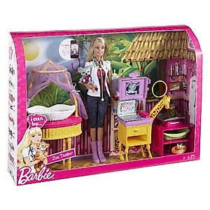 Barbie I Can Be Zoo Doctor Doll Playset