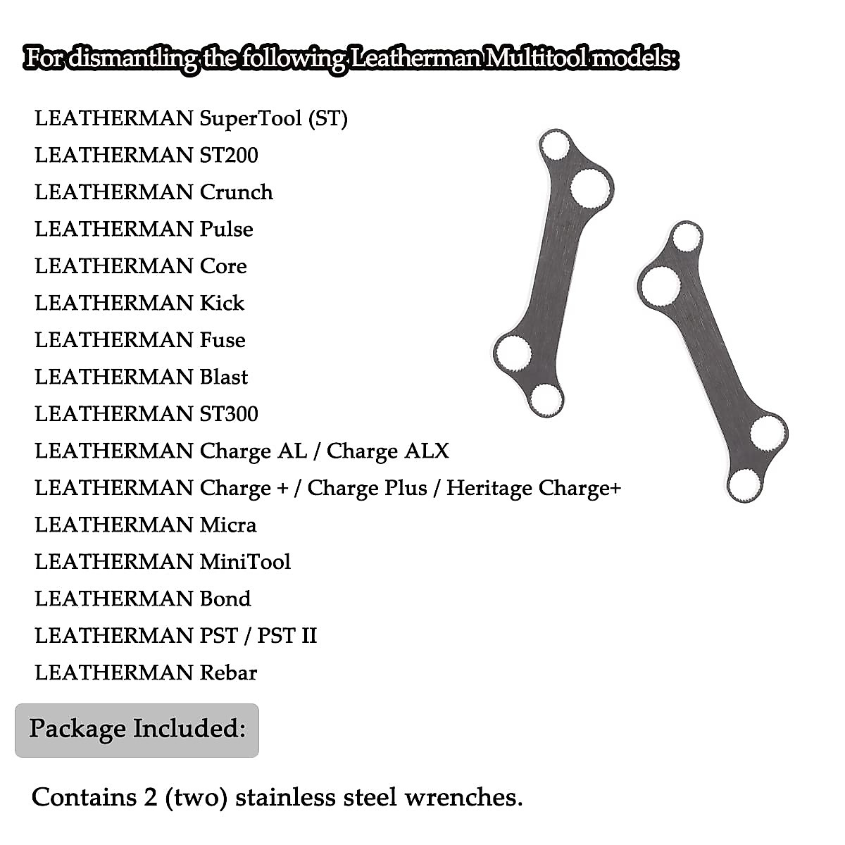 HQPARRTS New Wrench Multitool Spanner Compatible With L-eatherman Multitool for L-eatherman Disassembly Maintenance Clean Upgrade New Version2.1(Version2.1)