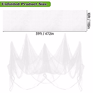 Mosquito Netting 39x10Ft Garden Mesh Netting, Bug Insect Mosquito Fly Bird Net, Animals Barrier Protection Net, White 3x12 m