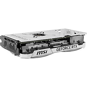 MSI Gaming GeForce RTX 4070 Ti 12GB GDRR6X Extreme Clock: 2655 MHz 192-Bit HDMI/DP Nvlink Tri-Frozr 3 Ada Lovelace Architecture Graphics Card (RTX 4070 Ti Ventus 2X White 12G OC)