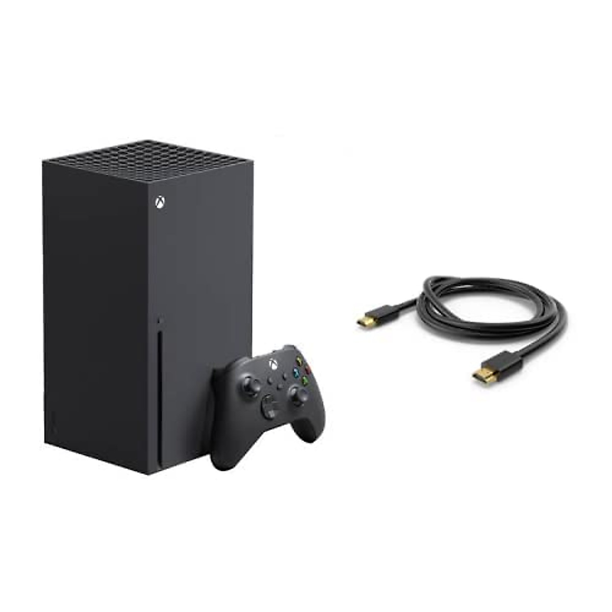 Next Gen Console Bundle - Xbox Series X 1TB + 8K Premium HDMI Cable - 4 feet- 48Gbps Hight Speed HDR for Gaming Console (Renewed)