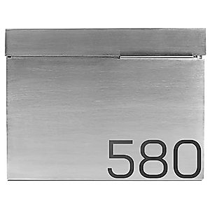 Stainless Steel Wall Mounted Mailbox, Custom Mailbox, Herman Mailbox by Movo Home (Large)