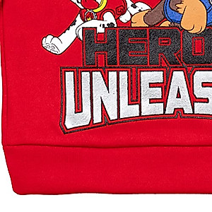 Paw Patrol Chase Marshall Rubble Rocky Zuma Little Boys Fleece Pullover Hoodie Red 6