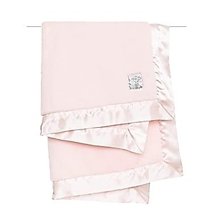 Little Giraffe Posh Mink Baby Blanket 29" x 35", Pink