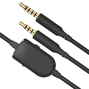 Muigiwimeiso A40 Cord Talkback Chat Inline Mute Cable Compatible with Astro A40 A10 Gaming Headsets Replacemnt Cord, Compatible with Xbox One PS4 Smartphone Headphone Audio Extension Cable