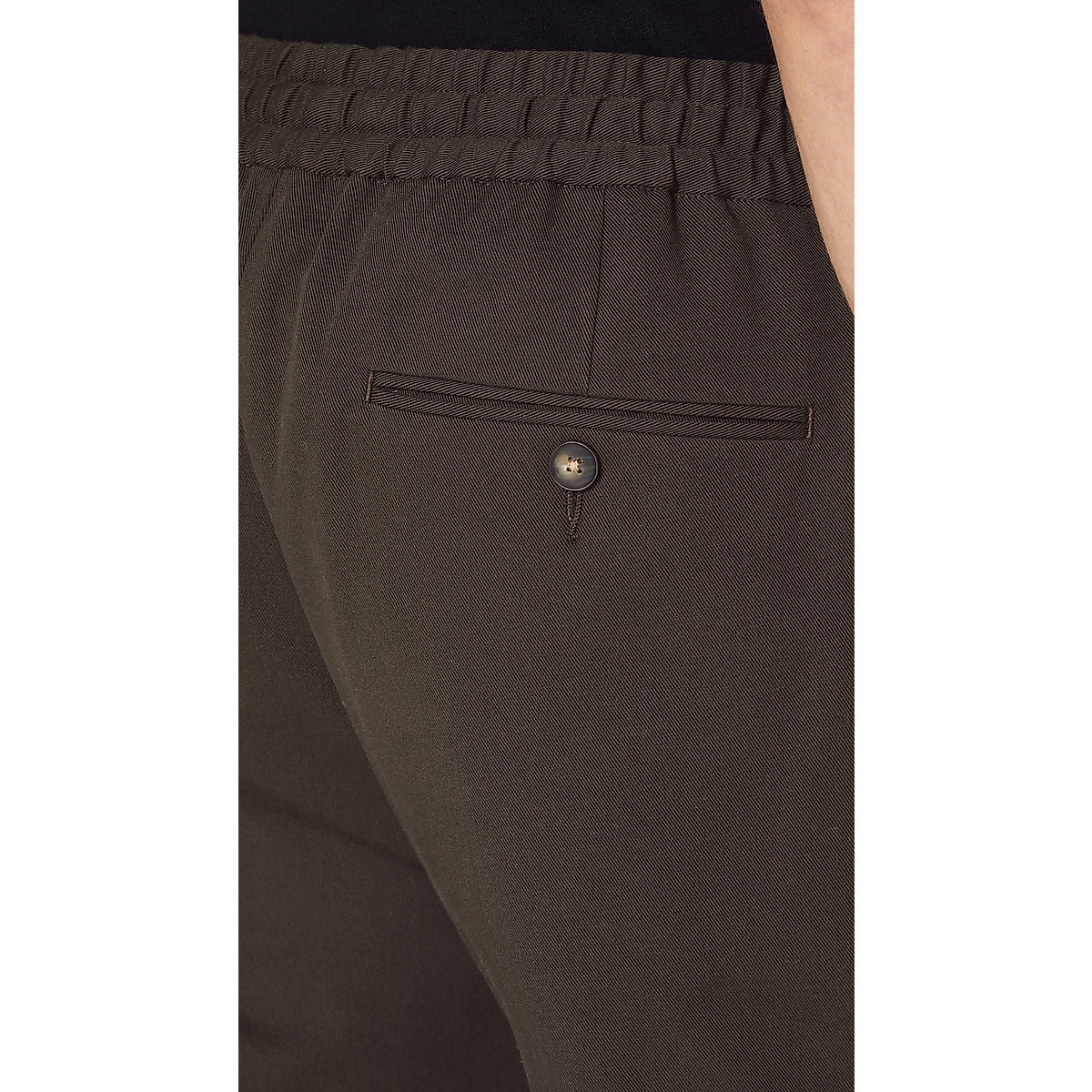 Vince Men's Wool Blend Track Trouser, Fatigue, XS