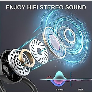 Upgrade Your Everyday Headphones or Wired Earbuds with These Workout, Noise Cancelling Earbuds, True Wireless Earbuds Over Ear Dynamic Sounding TWS i25 Bluetooth v5.1, HiFi, Waterproof Earbuds.